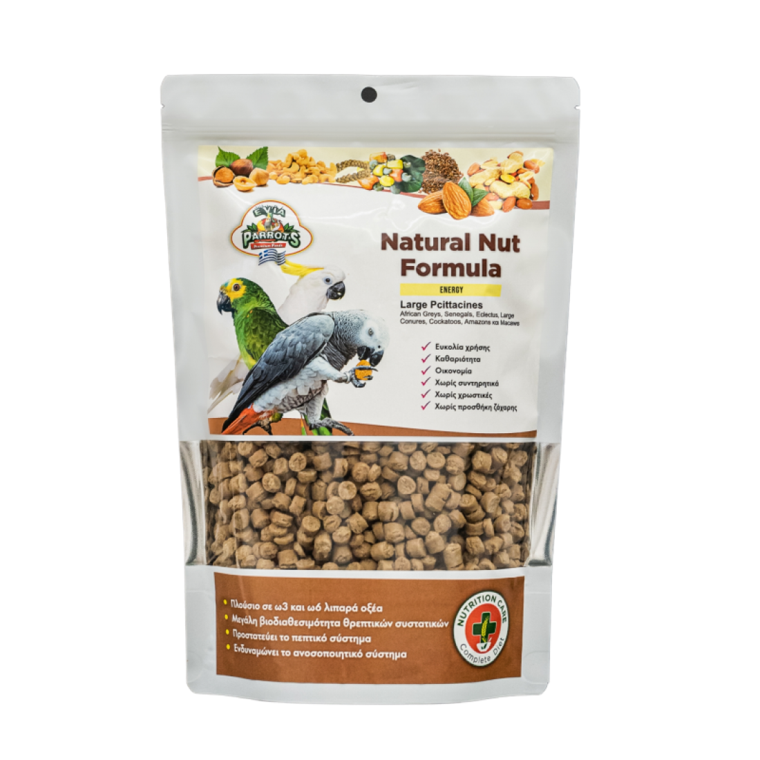 EVIA PARROT Large Natural Nuts Formula 800gr