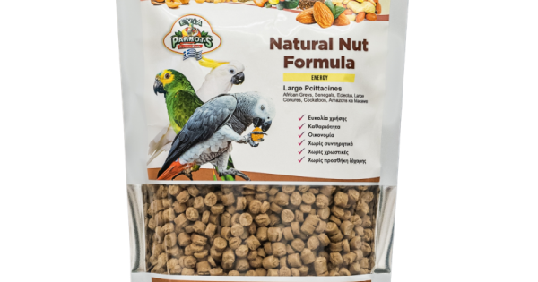 EVIA PARROT Large Natural Nuts Formula 800gr